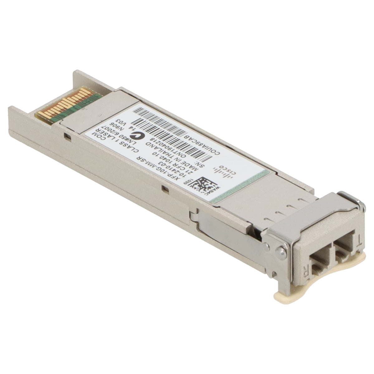 Cisco XFP-10G-MM-SR 10GB BASE-SR 850nm MMF XFP Transceiver – Gestion y Equipos (G&E)